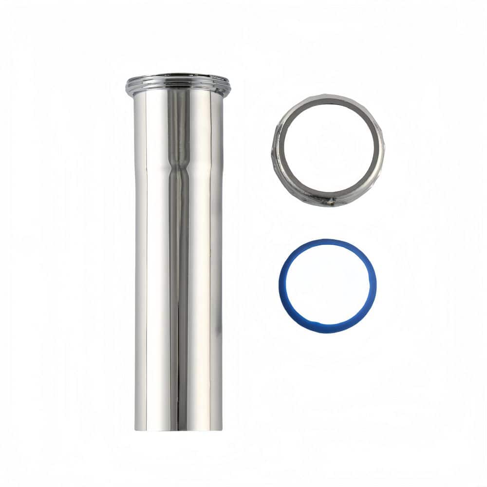 Everbilt 1-1/2in. x 6in. 22-Gauge Chrome-Plated Brass Slip-Joint Sink ...