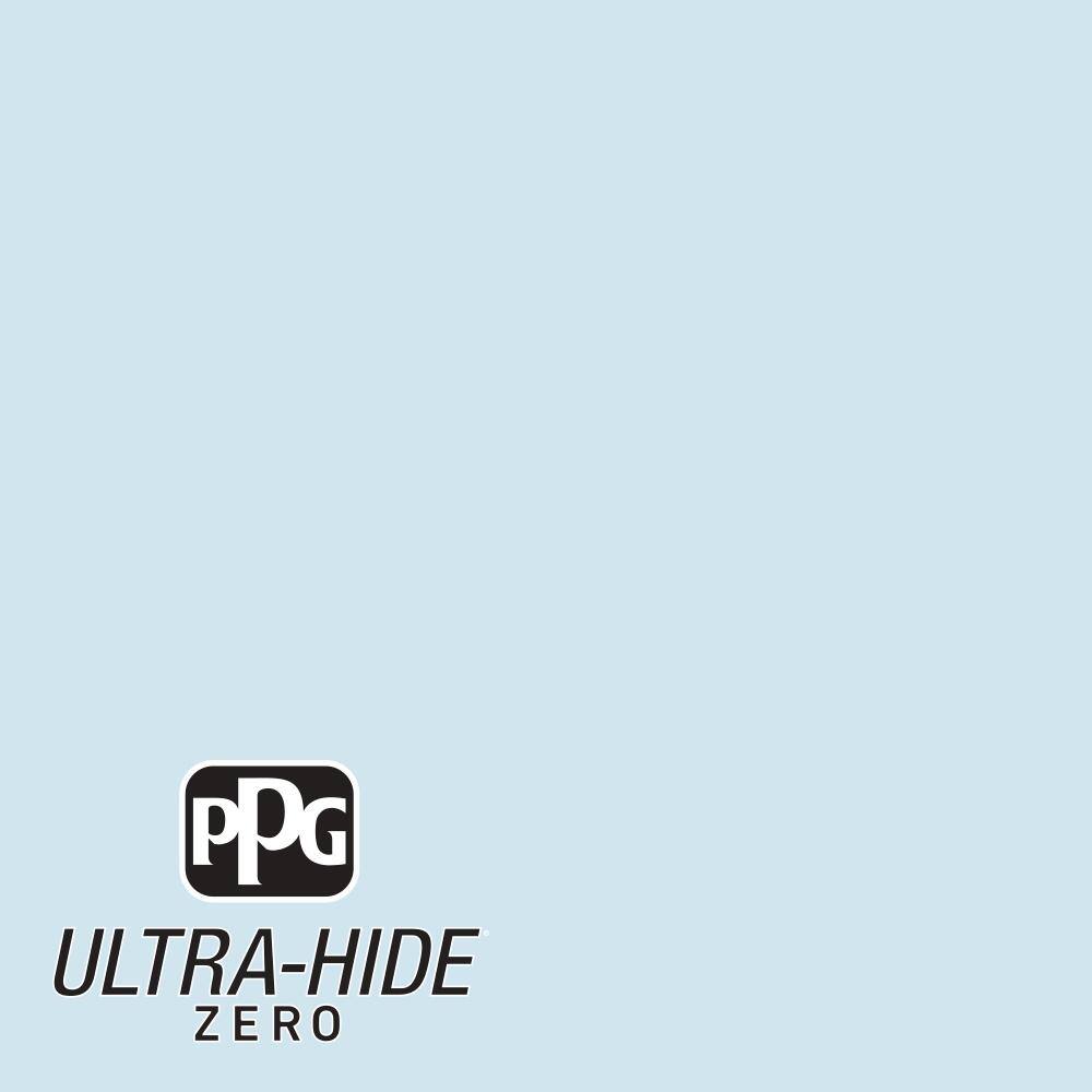 PPG 5 gal. #HDPB42U Ultra-Hide Zero Arctic Blue Semi-Gloss Interior ...