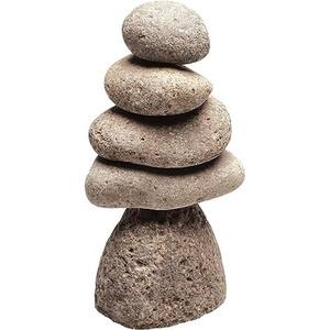 8 in. D x 4 in. W x 11 in. H 7-Stone Natural River Stone Cairn ...