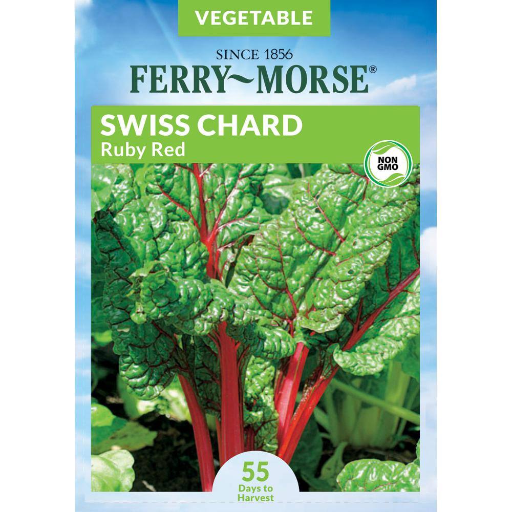 Ferry-Morse Swiss Chard Ruby Red Vegetable Seeds 9665 - The Home Depot