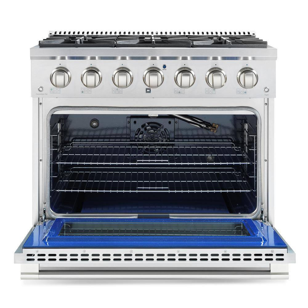 Buy Commercial-Style 36 in. 4.5 cu. ft. Gas Range with 6 Italian ...
