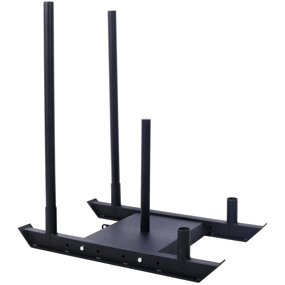 Tidoin Black Steel Heavy Duty Weight Sled Fitness Strength Training ...
