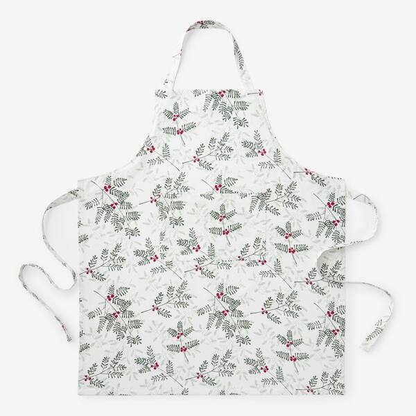 The Company Store Holiday Berry Green Apron 83197E-OS-GREEN - The Home ...