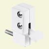 Prime-Line White, Step-on Sliding Patio Door Lock U 9879 - The Home Depot