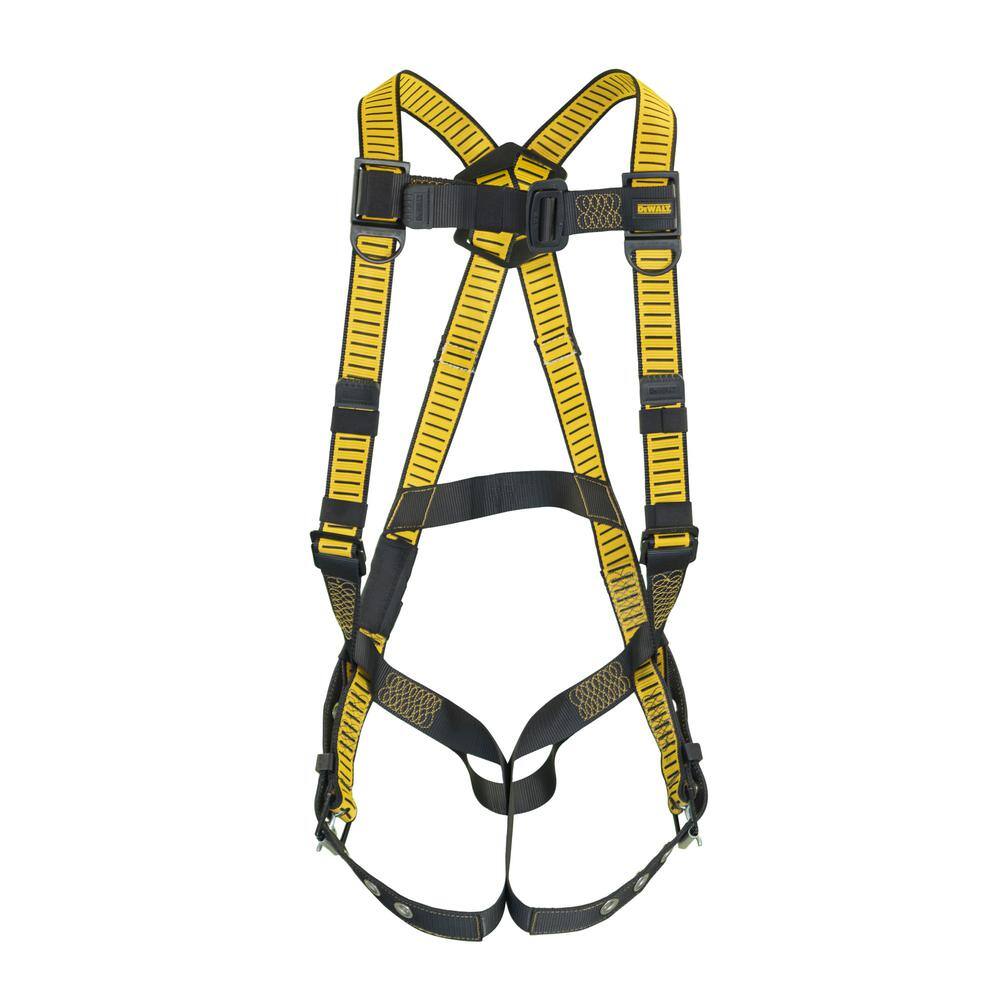 DEWALT D1000 S-M Harness, 5 Point Adjustment with Tongue Buckle Legs ...