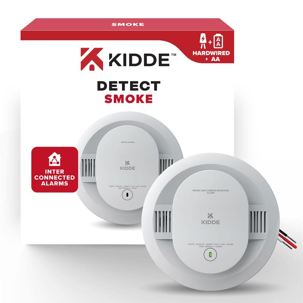 Kidde Hardwired Interconnected Smoke Detector with Photoelectric Sensor 21031482 21031482 - The ...