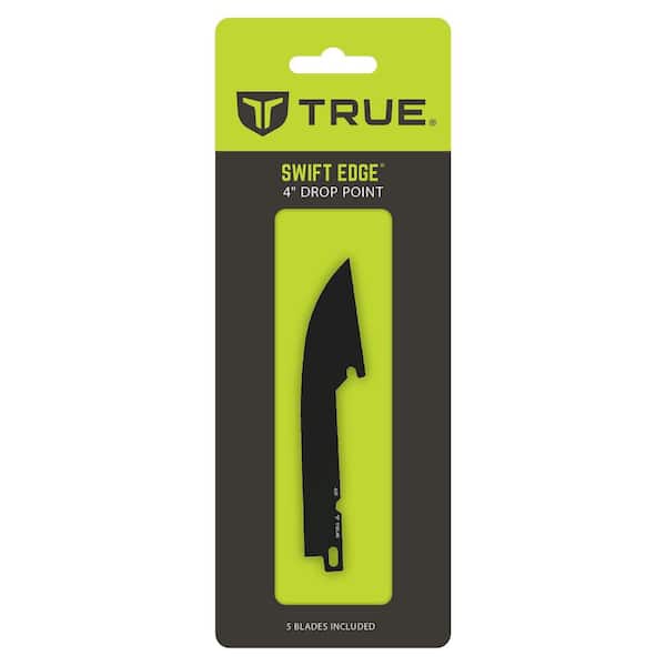TRUE Swift Edge 4 in. Drop-Point Replacement Blades (5-Pieces) TRU-FMK ...