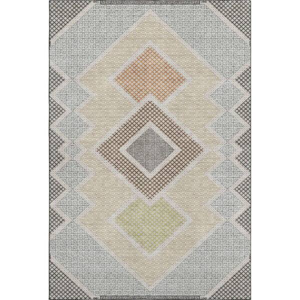 Addison Rugs Mayfield Premium Machine Washable Abstract AMF2111 Pewter ...