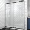Xspracer Victoria 56-60 in. W x 71 in. H Pivot Swing Framed Shower Door in Matte Black with ...