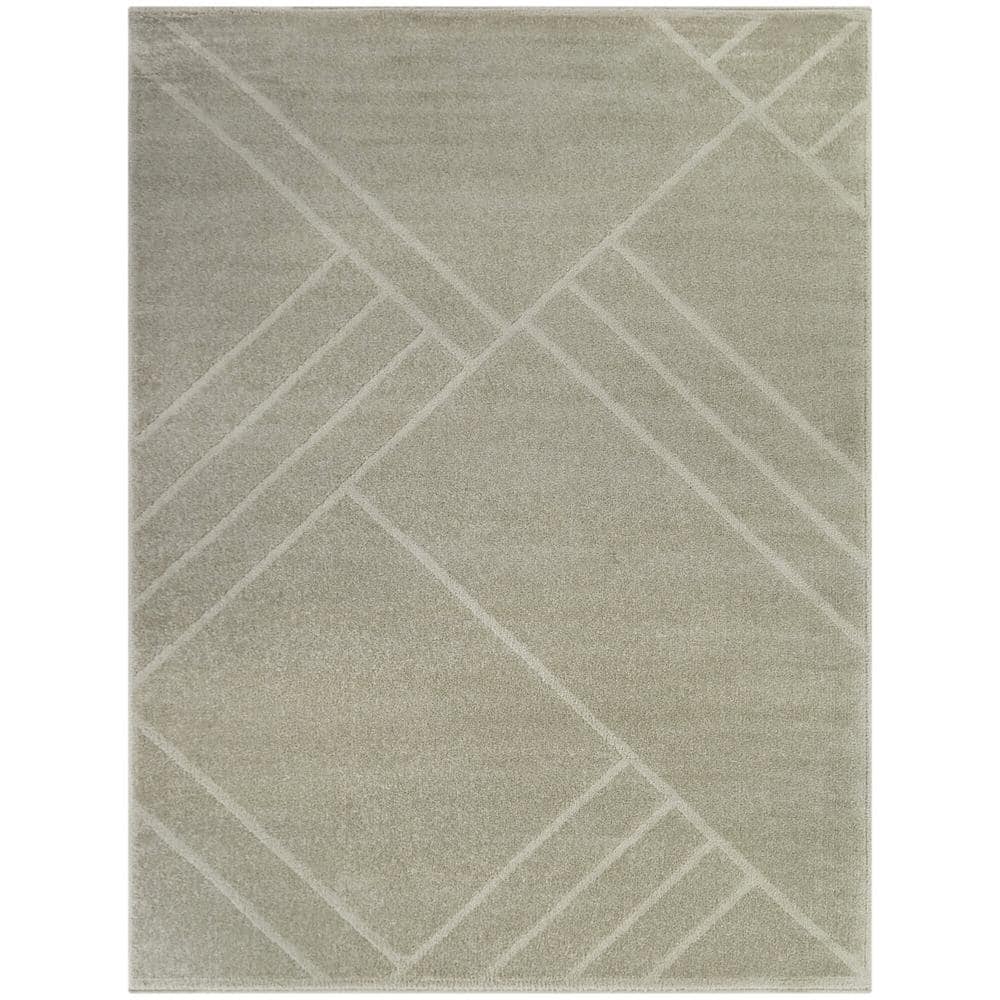 BALTA Cicely Grey 8 ft. x 10 ft. Geometric Area Rug 3111142 - The Home ...