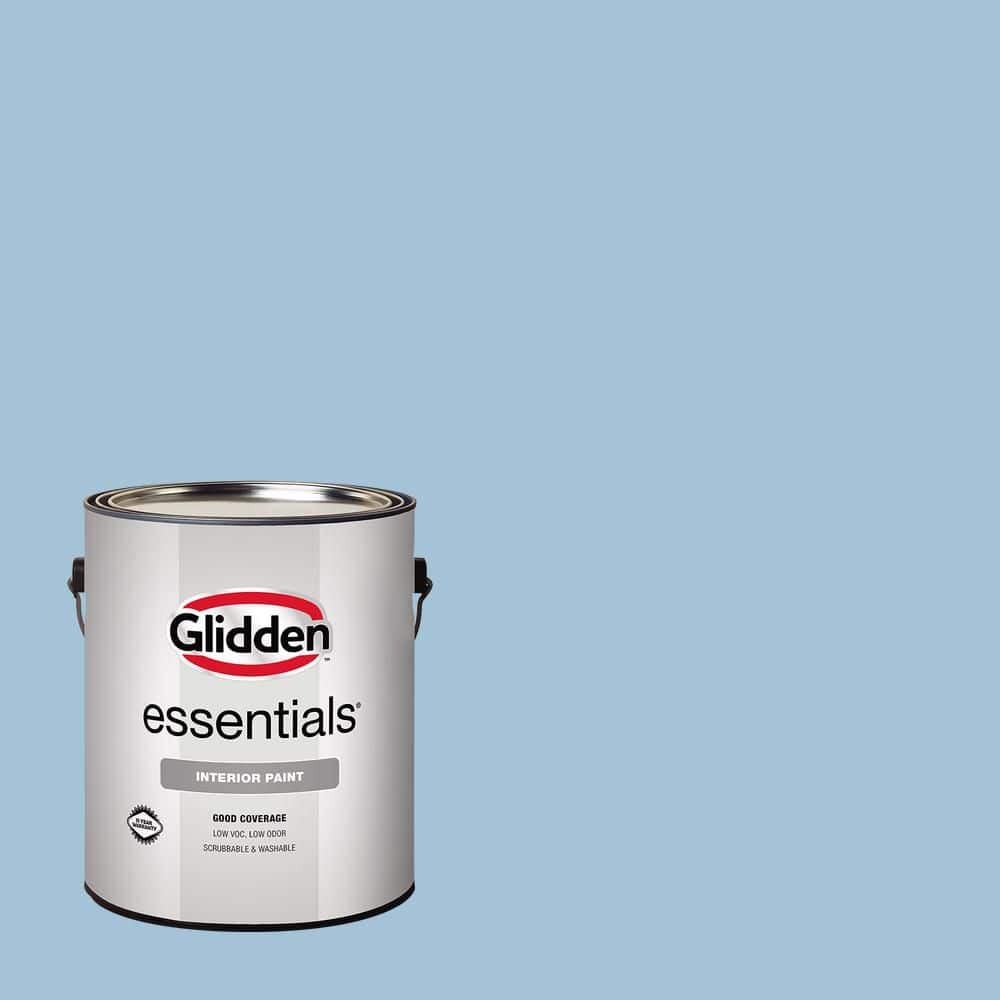 Glidden Essentials 1 gal. PPG1158-3 Blue Bows Eggshell Interior Paint ...