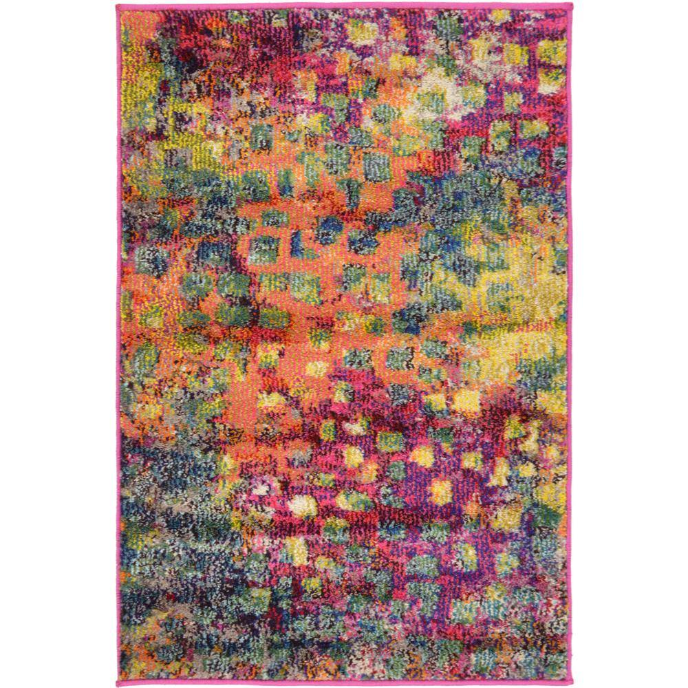Unique Loom Jardin Ivy Multi 2' 0 x 3' 0 Area Rug 3128177