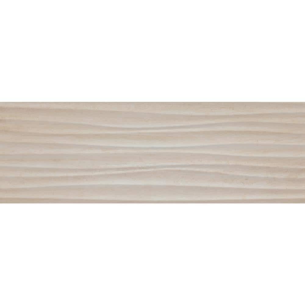 Daltile Articulo Editorial White 6 in. x 6 in. Glazed Ceramic Wavy Tile ...