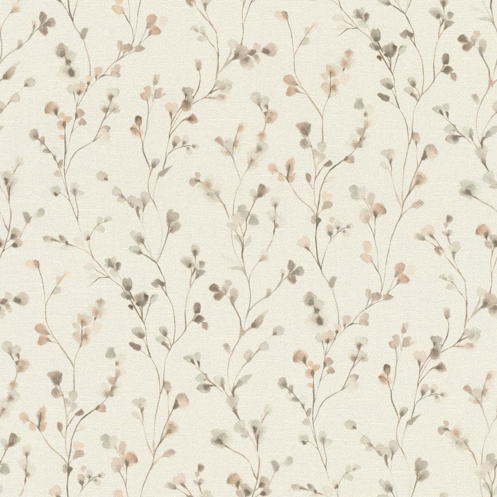 A-Street Prints Romy Neutral Beige Springtime Trail Wallpaper Sample ...