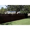 44 in. x 50 ft. Black Mesh Fabric Privacy Fence Screen with Integrated ...