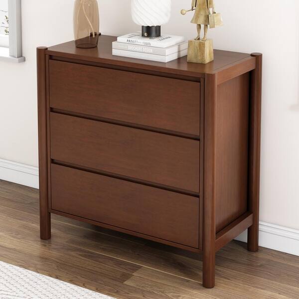 Harper & Bright Designs Mid-Century Modern 3 drawer 31.5 in. Wide Wood ...