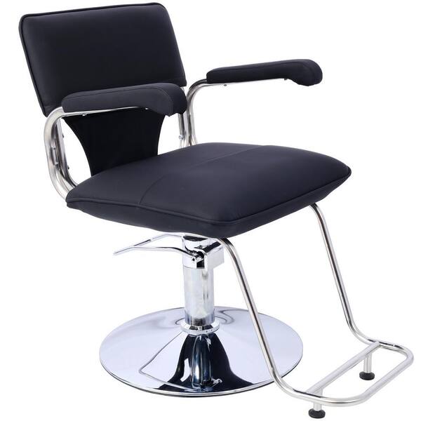 CSC DECOR INC Faux Leather Ergonomic Barber Chair Adjustable Height ...