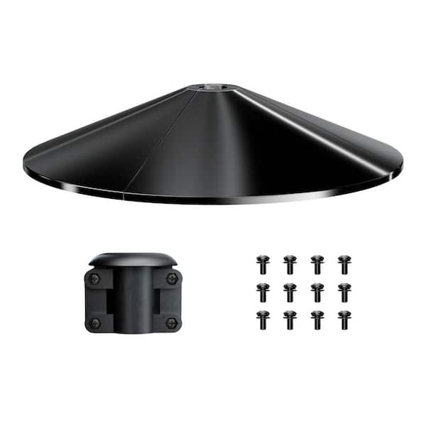 .N/A 19.5 in. Chew-Proof PC Squirrel Baffle for Bird Feeder Pole ...