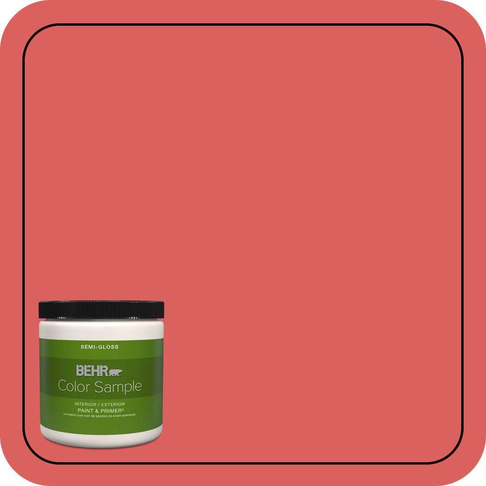 BEHR PREMIUM PLUS 8 oz. #P170-5 Roulette Semi-Gloss Interior/Exterior ...