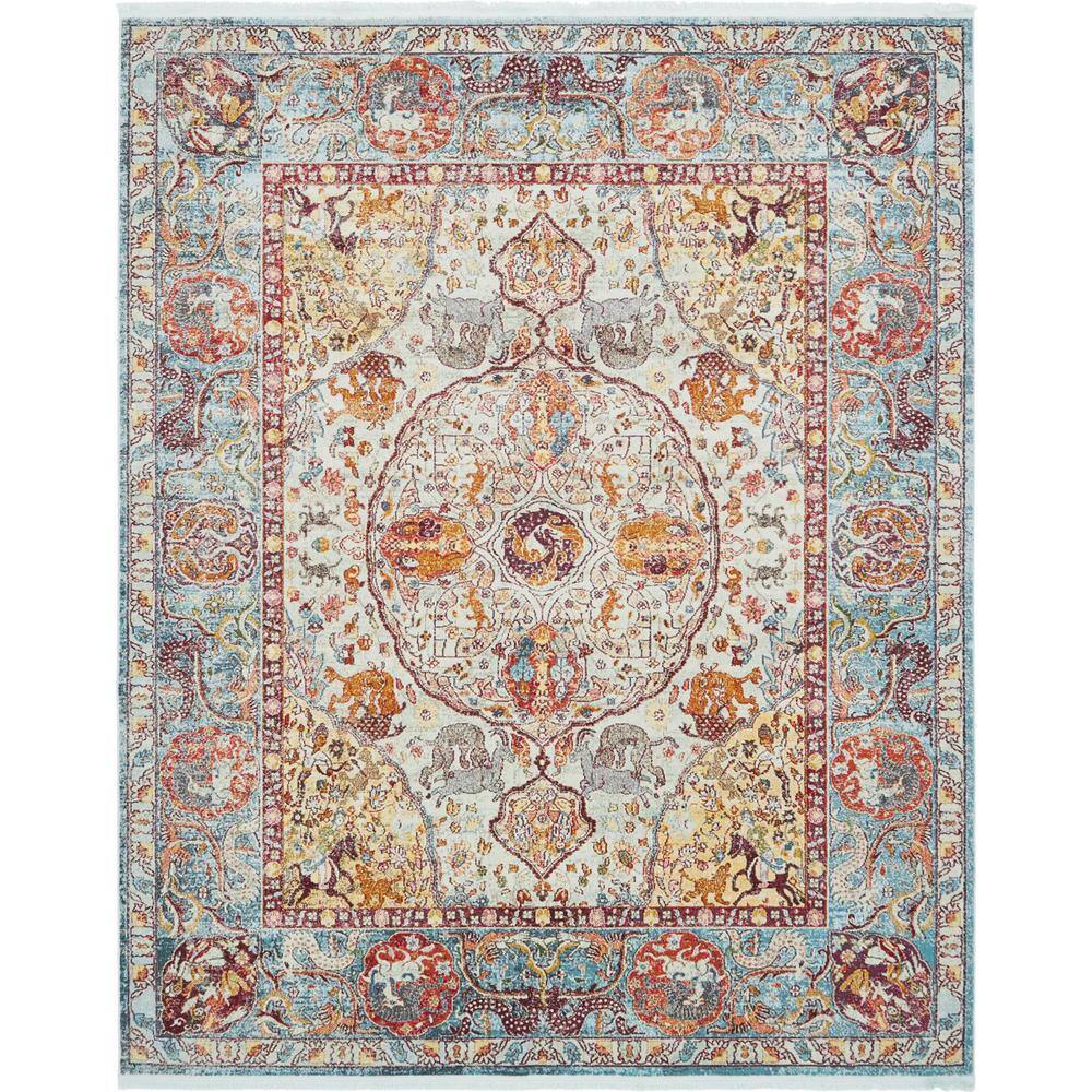 Unique Loom Baracoa Rumba Light Blue 8' 4 x 10' 0 Area Rug 3139618 ...