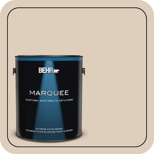 BEHR MARQUEE 1 gal. #MQ3-11 Dainty Lace Satin Enamel Exterior Paint ...