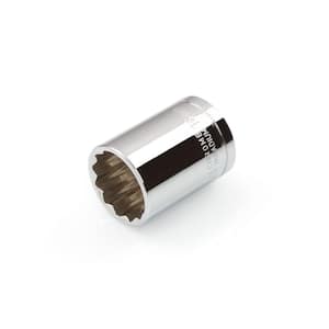 TEKTON 3/8 in. Drive 18 mm 12-Point Shallow Socket-14174 - The Home Depot