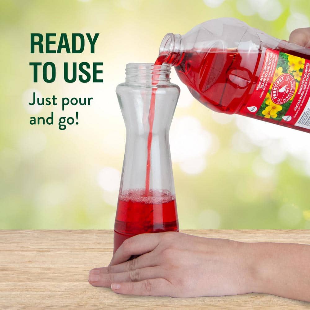Perky-Pet 73 oz. Red Ready-to-Use Hummingbird Nectar PP73R - The Home Depot