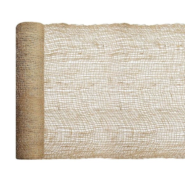 Wellco 8 ft. x 112 ft. 12 oz. Jute Mesh Mat Blanket Erosion Control ...