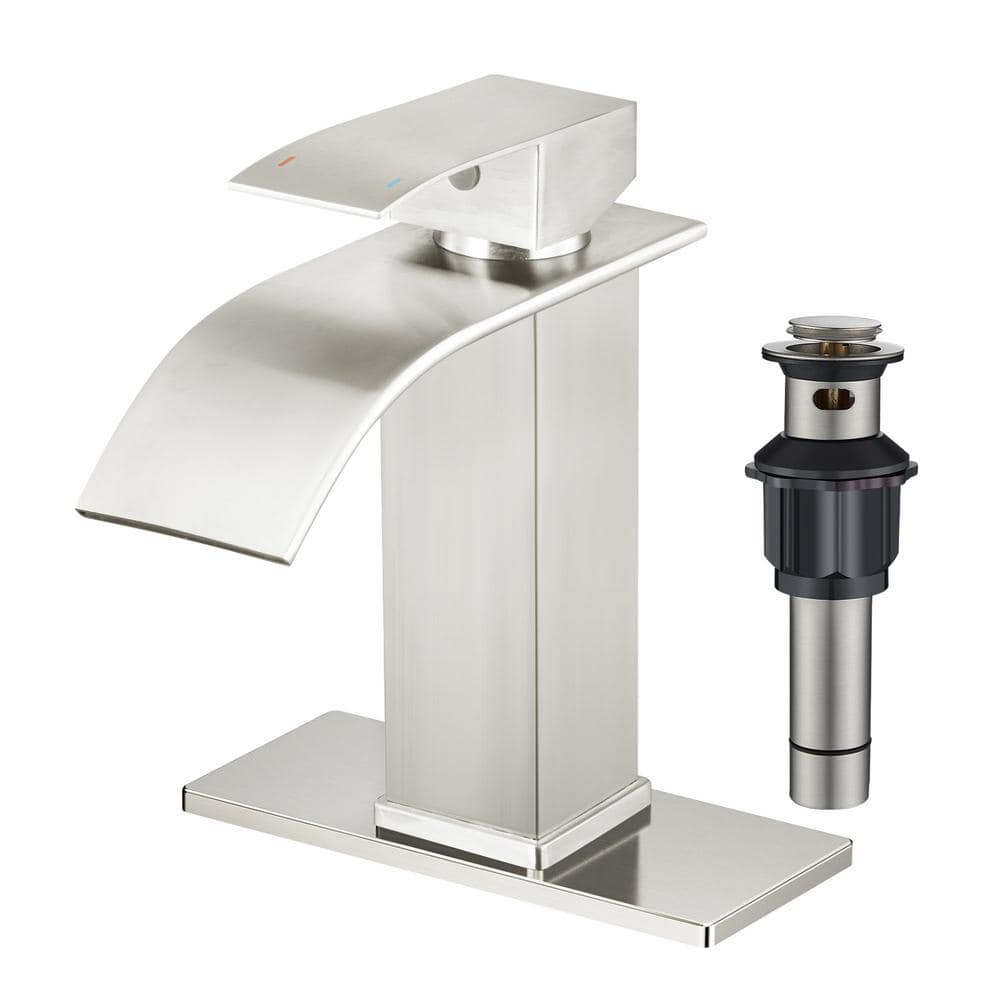 androme Single Handle Single Hole Bathroom Faucet with Drain Assembly ...