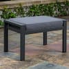 Tortuga Outdoor Lakeview Modern Aluminum Outdoor Patio Ottoman with ...