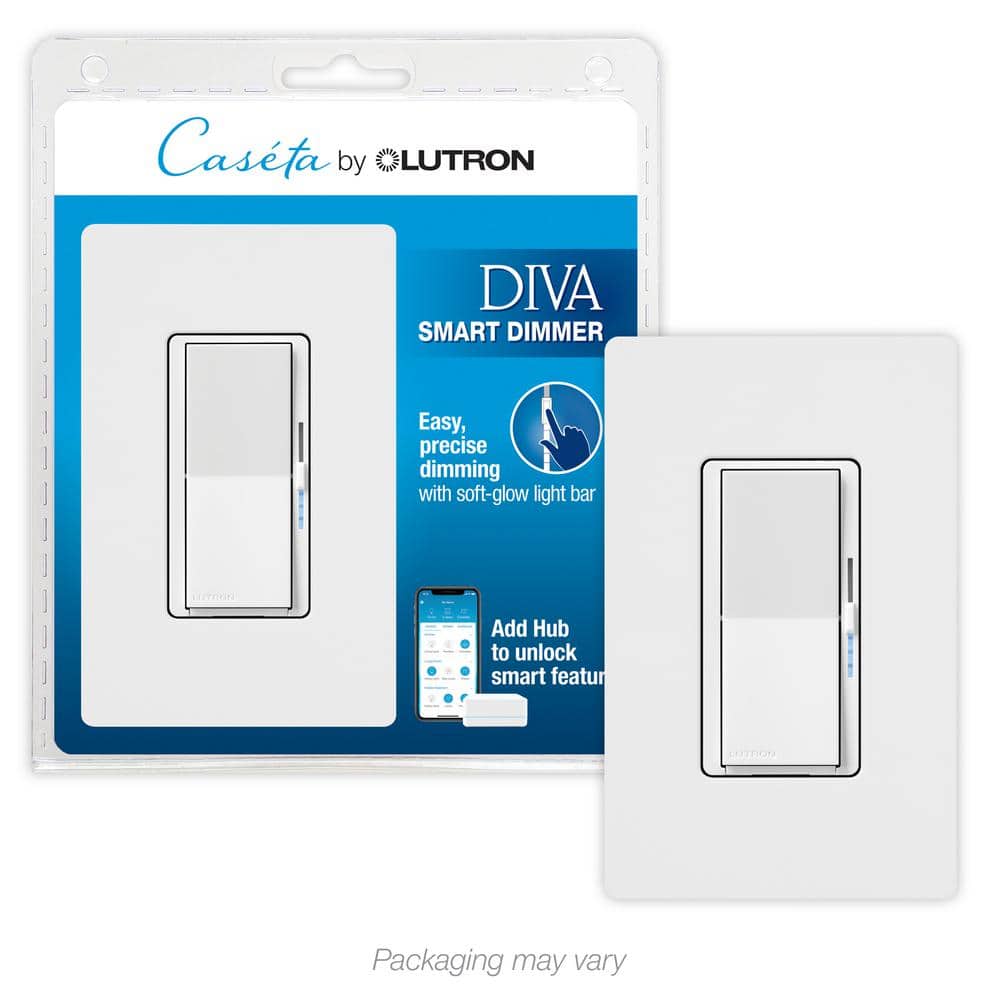 Lutron Diva Smart Dimmer Switch for Caseta Smart Lighting with ...