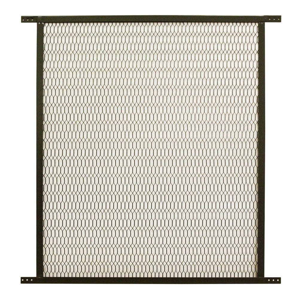 Unique Home Designs 30 in. x 30 in. Black Steel Pet Grille ...