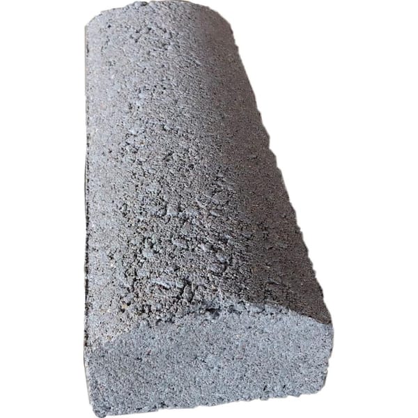 Southwest Block 6 in. x 4 in. x 16 in. Gray Smooth Solid Round Top ...