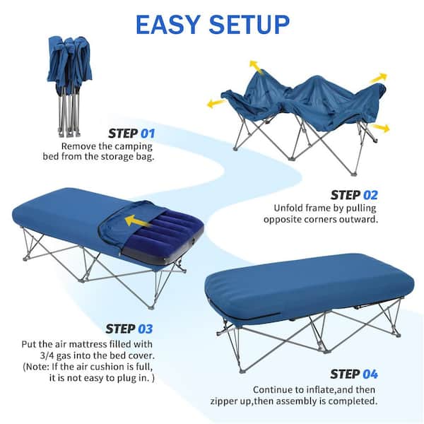 Folding air bed store