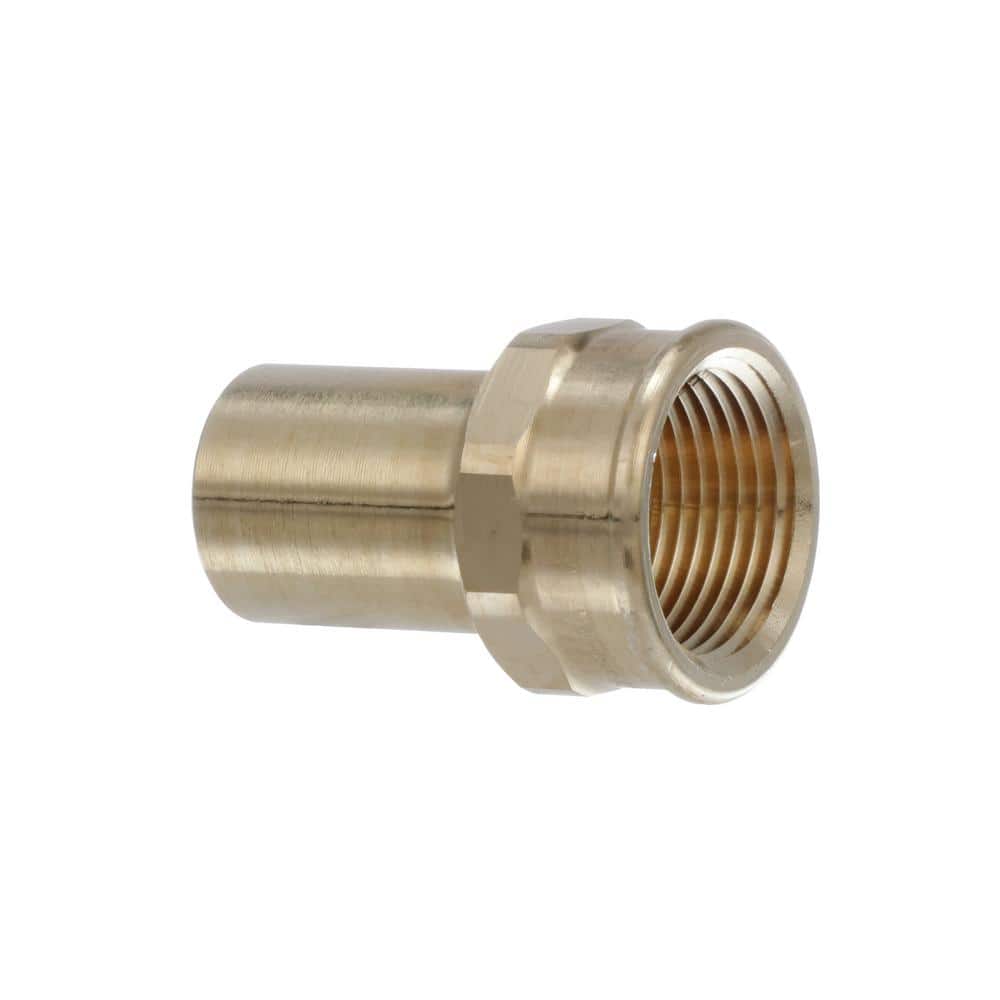 Viega ProPress 1/2 in. FTG x 1/2 in. FPT Zero-Lead Bronze Street ...