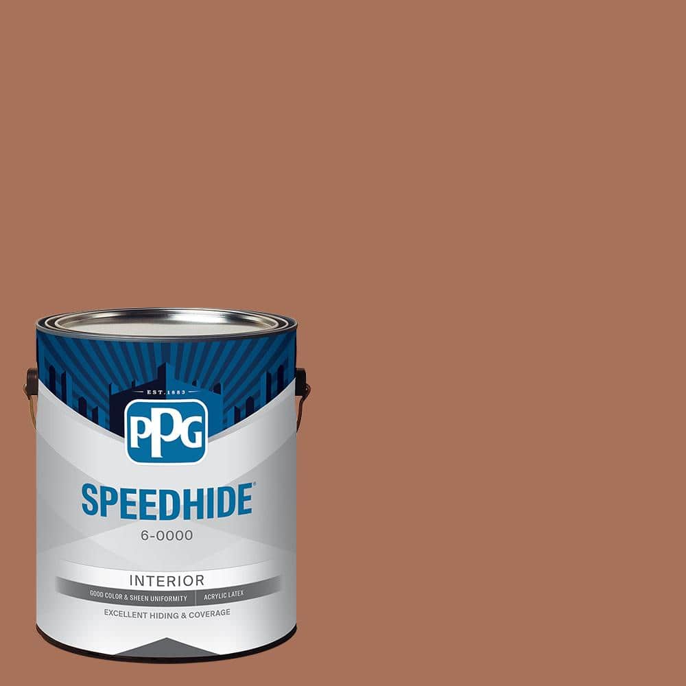 SPEEDHIDE 1 gal. PPG1068-6 Nutmeg Ultra Flat Interior Paint PPG1068-6SH ...