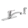MOEN M-Dura Commercial Single-Handle Standard Kitchen Faucet with Side ...