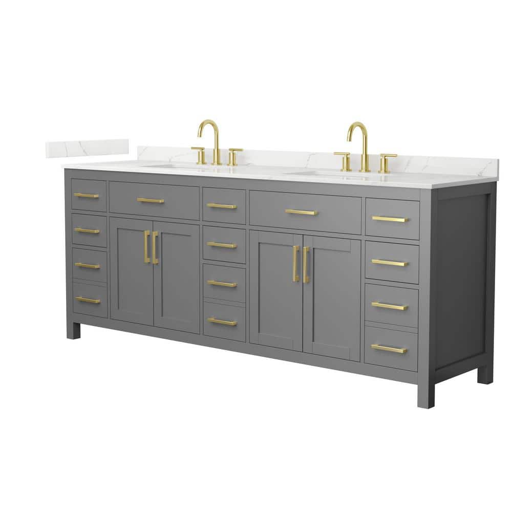 Reviews for Wyndham Collection Beckett 84 in. Double Freestanding Dark ...