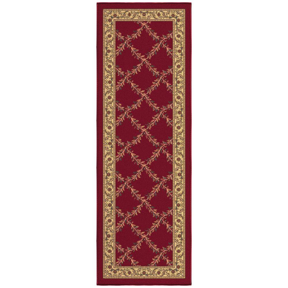 Ottomanson House Collection Non-Slip Rubberback Trellis Design 2x5 ...