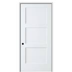 MMI Door Shaker Flat Panel 20 in. x 80 in. Right Hand Solid Core Primed ...