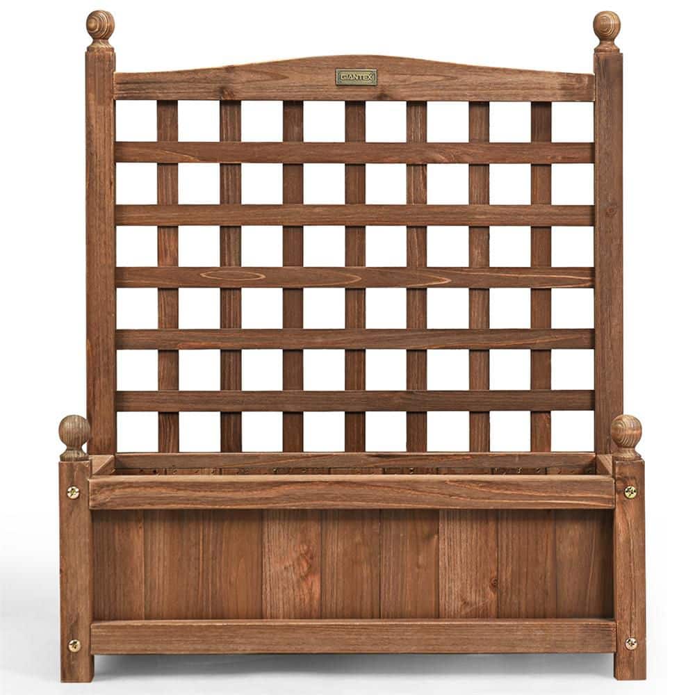 HONEY JOY 25 in. L x 11 in. W x 30 in. H Set of 2 Outdoor Plant Box ...