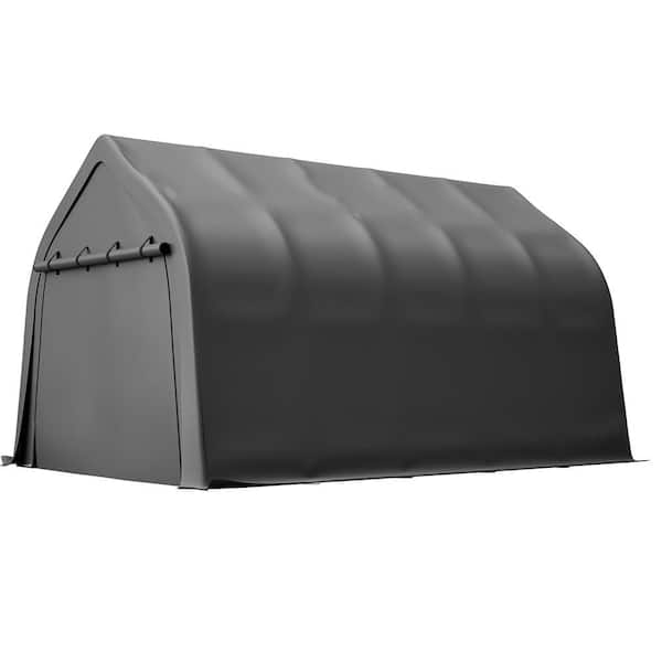 Hohuqeri 13'W x 20'D Outdoor Gray Rooftop Canopy Tent with Roll-Up Door ...