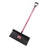 Bully Tools 24 in. Steel Snow Pusher with Fiberglass D-Grip Handle ...