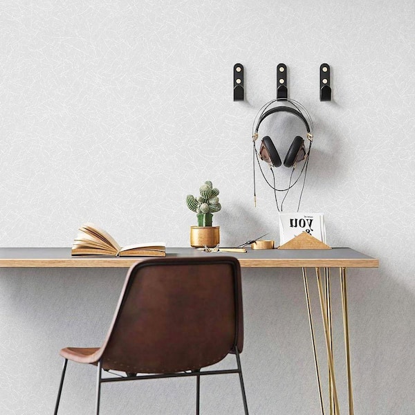 White Silk Textured Peel and Stick Self-Adhesive Wallpaper Wallpaper ...