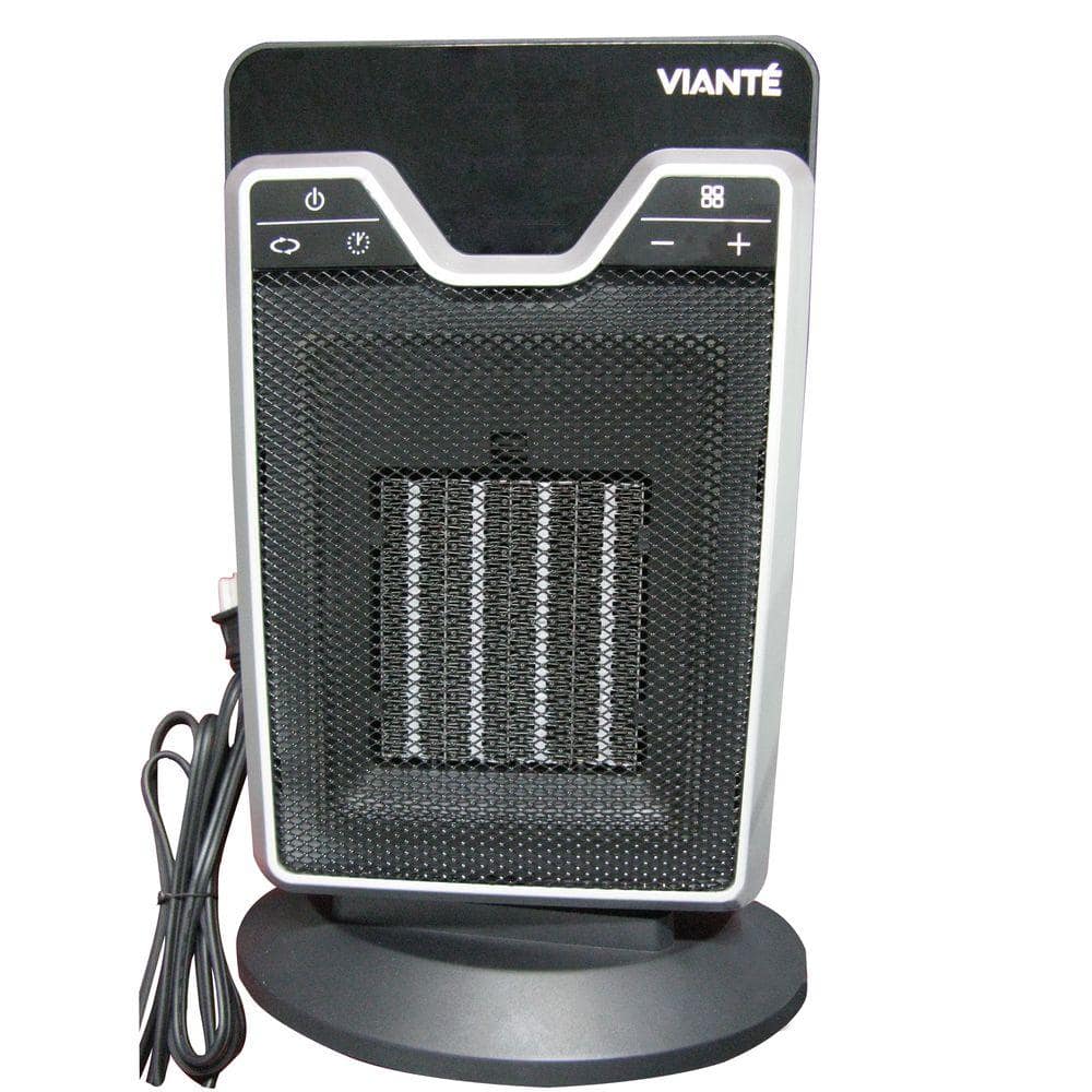 Viante Digital 13-in. 1500-Watt Ceramic Electrical Portable Heater with ...