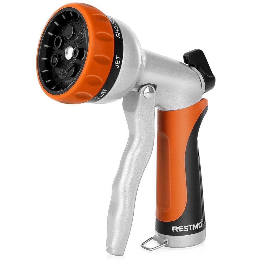 3/4 in. Garden Hose Nozzle with 7 Spray Patterns and Flow Control ...