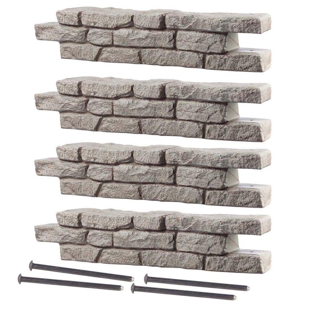 RTS Home Accents 48 in. W x 48 in. D x 10 in. H Rock Lock Raised Garden ...