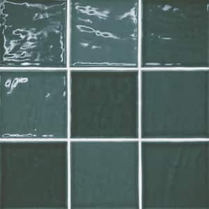 Bedrosians Marin 4 in. x 4 in. Glossy Pearl White (White) Ceramic Wall ...