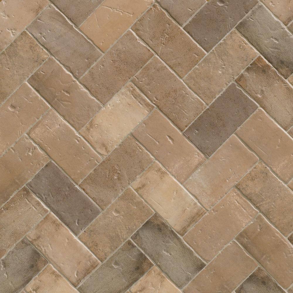 Ivy Hill Tile Tripoli Taupe 3.93 in. x 7.87 in. Matte Terracotta Look ...