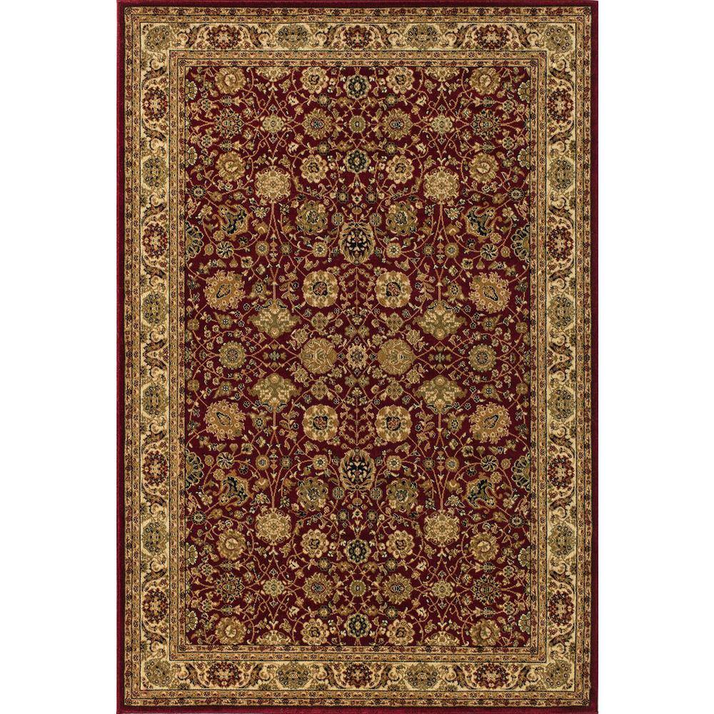 Rugs America New Vision Tabriz Cherry 2'x2'11" Traditional Red Area Rug ...